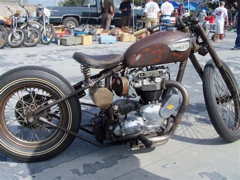 Classic British Rat Bike Motorbike Totally Rad Choppers Triumph