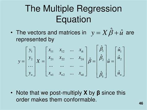 regression equation