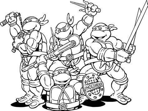 Teenage Mutant Ninja Turtles Coloring Pages Printable Printable Word