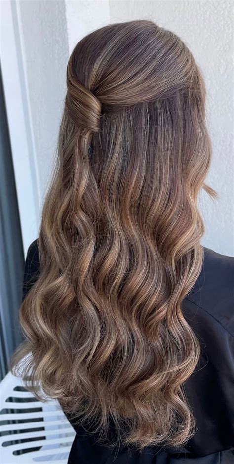 45 Half Up Half Down Prom Hairstyles Trendy Wrapped Half Up