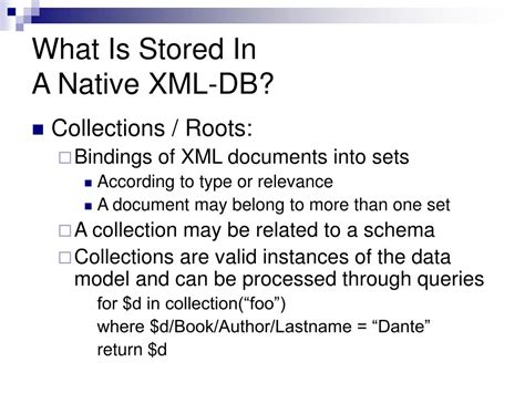 ppt native xml databases powerpoint presentation free download id 5519663