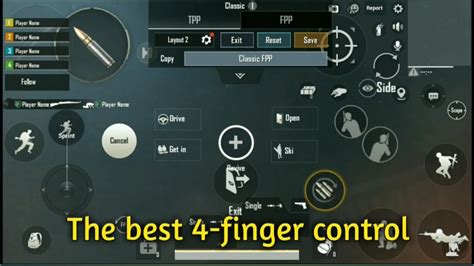 PUBG MOBIL Best 4 Finger Control Settings YouTube