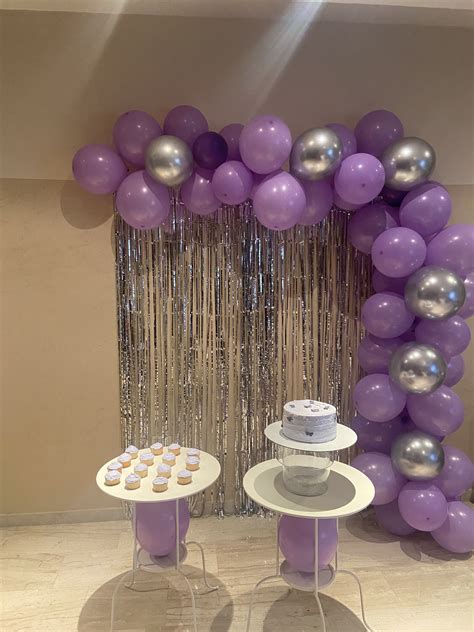 Happy Birthday Decor Birthday Decorations At Home Purple Birthday