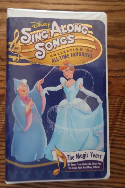DISNEY SING ALONG Songs VHS Tape The Magic Years Clamshell 6 26