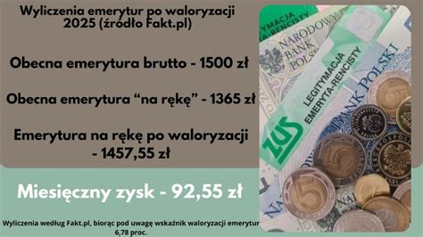 Waloryzacja Emerytur 2025 Tabela Netto Wyliczenia Emerytur Po