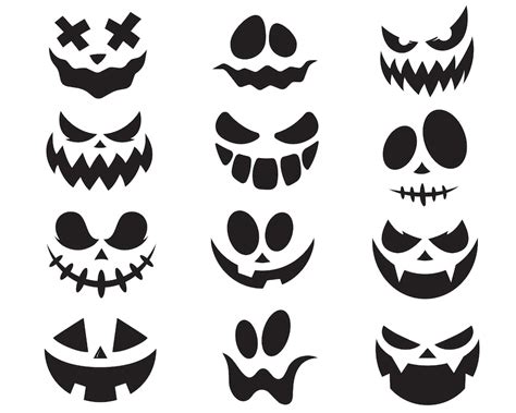 Jack O Lantern Faces SVG Bundle SVG Cut Files For Cricut Etsy UK