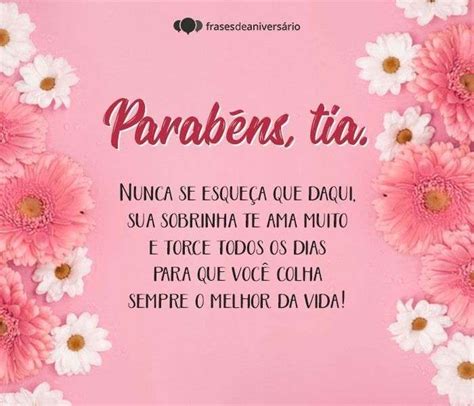 Mensagens E Frases De Aniversario Para Tia Para Facebook E WhatsApp