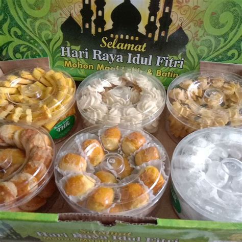 Jual Paket Kue Kering Lebaran 6toples 6 Rasa Nastar Kestenggel