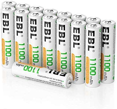 EBL 16PCS Piles AAA Rechargeables AAA Piles Rechargeables Ni MH 1 2V