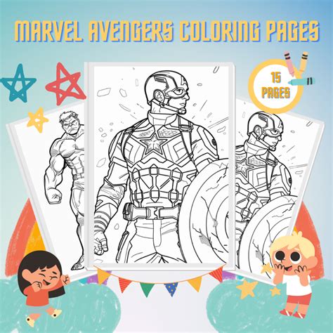 Desenhos De Marvel Avengers Para Colorir para crianças PDF para