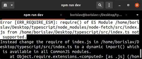 Error Err Require Esm Require Of Es Module Not Supported Bobbyhadz