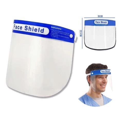 Máscara Facial Protetora Anti respingo Transparente Face Shield Ex026