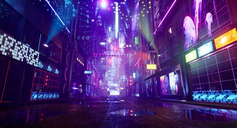 Neon Street Cyberpunk HD Wallpaper By Dmitry Wittmann