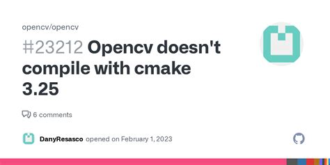 Opencv Doesn T Compile With Cmake 3 25 Issue 23212 Opencv Opencv