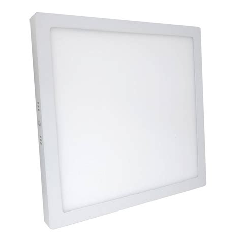 Kit Lumin Ria Painel Plafon Led Quadrado Sobrepor W Lcg Eletro