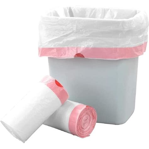 20 L Sacs Poubelle Avec Cordon De Serrage Blanc Sac Poubelle Blanc