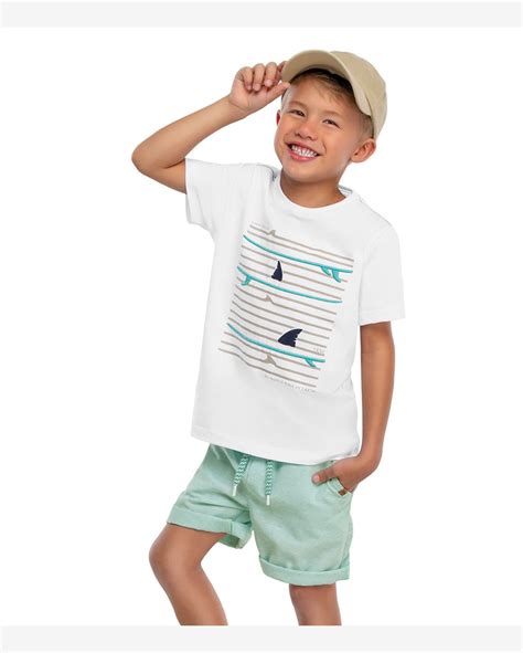 Riachuelo Conjunto Infantil Masculino Sea Trick Nick Branco