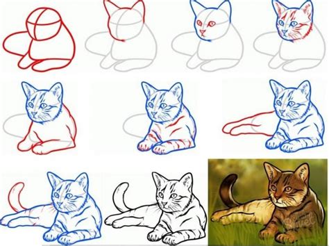 Рисуем с детьми котика