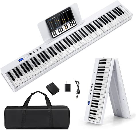 COSTWAY 88 Key Foldable Digital Piano Keyboard Full Size Semi Weighted