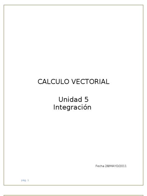 PDF Unidad 5 Calculo Vectorial DOKUMEN TIPS