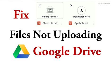 How To Fix Google Drive Files Not Uploading Problem YouTube