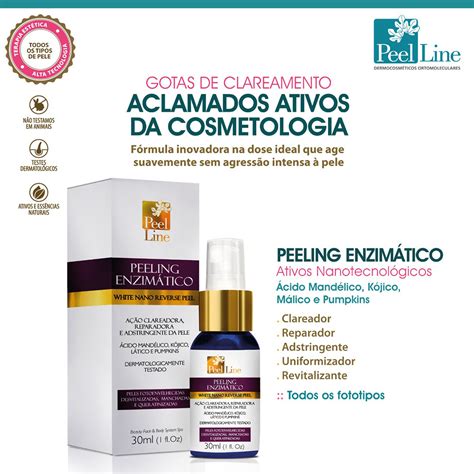 Peeling Enzimático White Nano Reverse Peel Line Profissional 30ml I