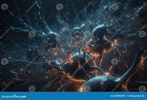 Neuron Cells Neural Network Human Brain Anatomy Generative Ai