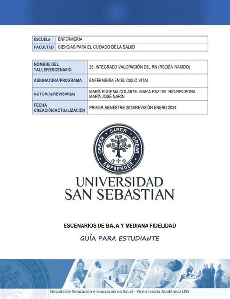 25 INTEGRADO VALORACIÓN DEL RECIÉN NACIDO ESTUDI Alexis Troncoso uDocz