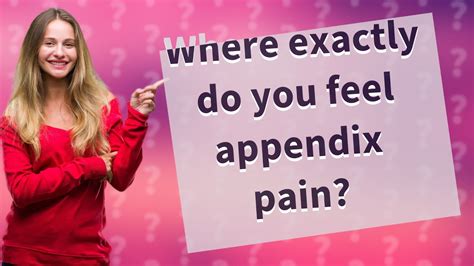 Where Exactly Do You Feel Appendix Pain YouTube