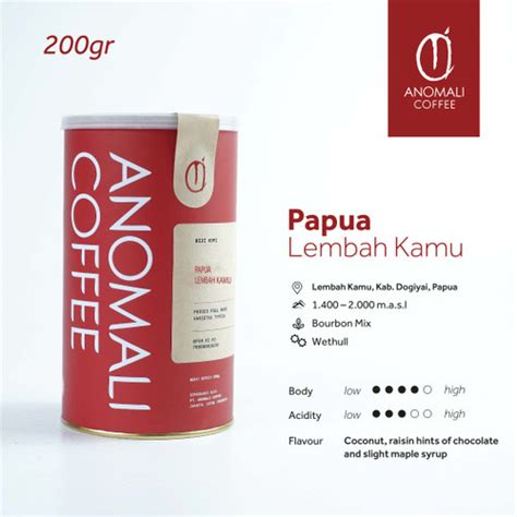 Jual Anomali Coffee Biji Kopi Papua Lembah Kamu Wholes Beans