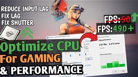 Optimize CPU Processor For Gaming Boost FPS Fix Lag Improve