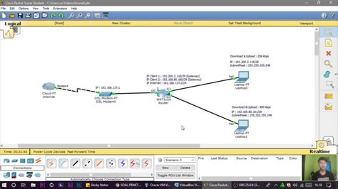 konfigurasi manajemen bandwidth simple queue youtube