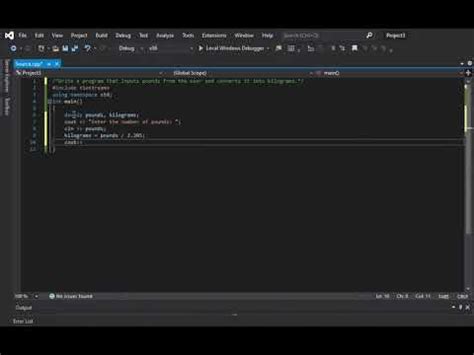 C Program To Convert Pounds To Kilograms YouTube