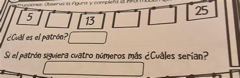 Instrucciones Observa La Figura Y Completa La Informacion Que Se Te