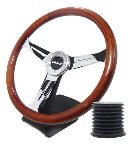 Volante Clássico Madeira Lotse Class Wood Cubo Sanfonado