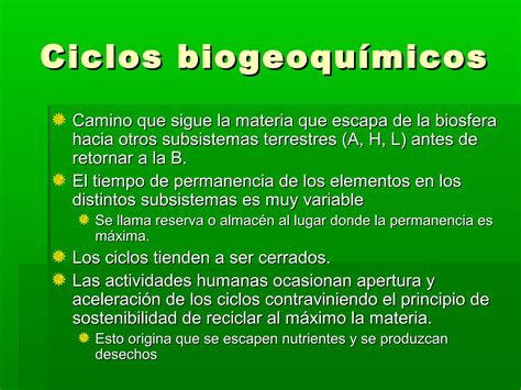 Tema 4 Circulacion De Materia Y Energia En La Biosfera 1 PPT