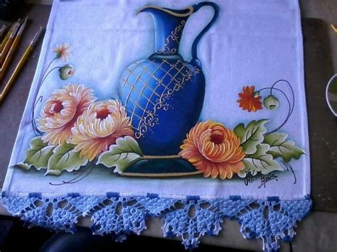 Pin En Pintura Em Tecido Flores Pintura En Tela Flores Pintura En