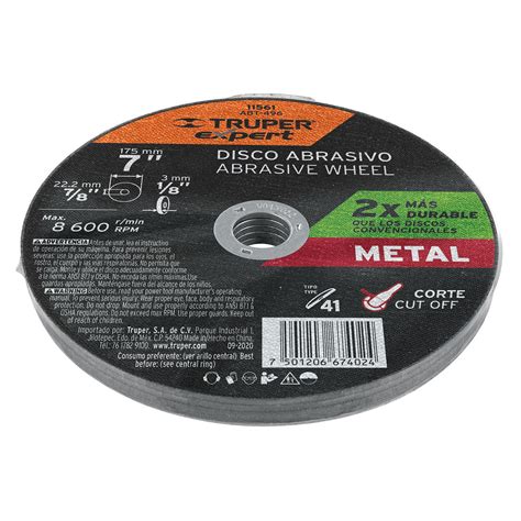 Abt Truper Disco Para Corte De Metal Tipo Di Metro
