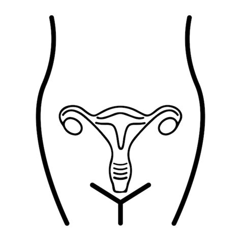Premium Vector Female Uterus Icon Logo Vector Illustration Template