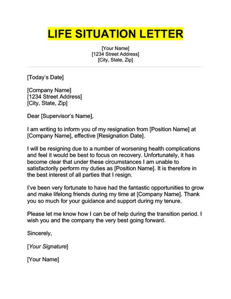 Immediate Resignation Letter Template No Notice Lawdistrict Off