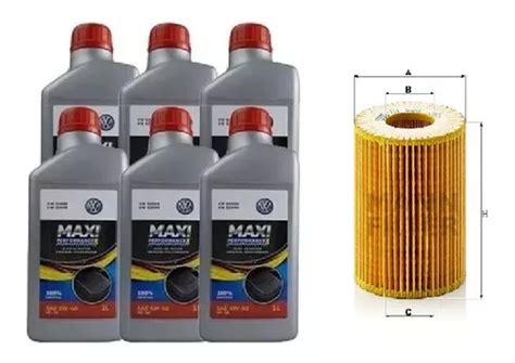 6 Litros Oleo Motor Maxi Performance 5w40 Jetta 2 5 Filtro