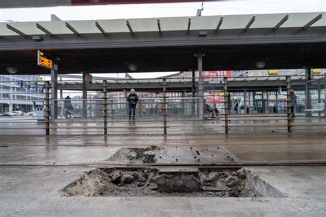 Wymiana zwrotnicy na placu Grunwaldzkim Zdjęcia z budowy Zdjęcie 27 44