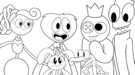 Rainbow Friends Coloring Pages Coloring Pages