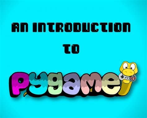 a comprehensive introduction to pygame gamedev academy