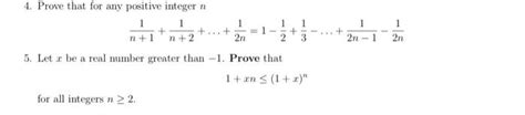 solved 4 prove that for any positive integer n