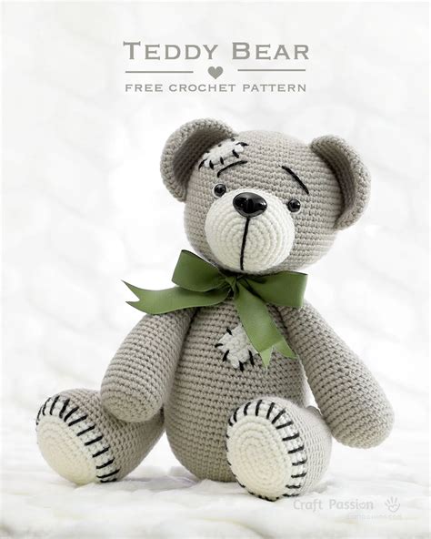 Crochet Teddy Bear Free Amigurumi Pattern Craft Passion