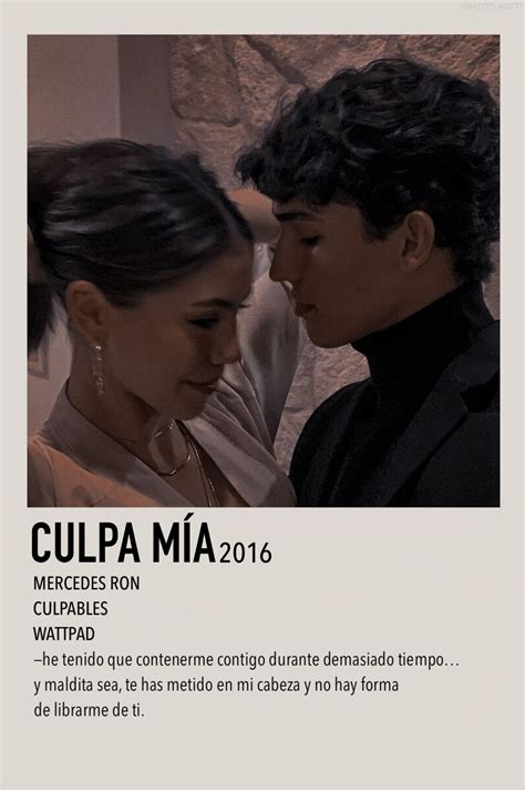 culpa mía mercedes ron Pósteres de libros Frases de libros