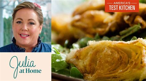 Crispy Artichoke Salad With Zesty Lemon Vinaigrette Julia At Home S
