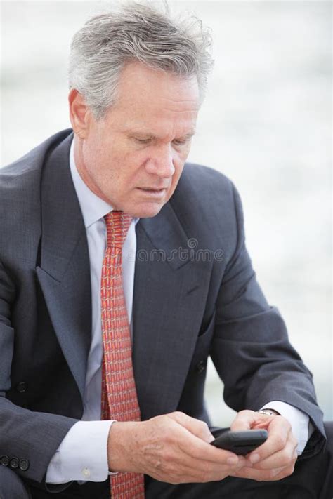 Stock Image Of A Businessman Texting Stock Photo Image Of Texting