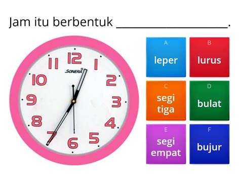 Kata Adjektif Bentuk Quiz